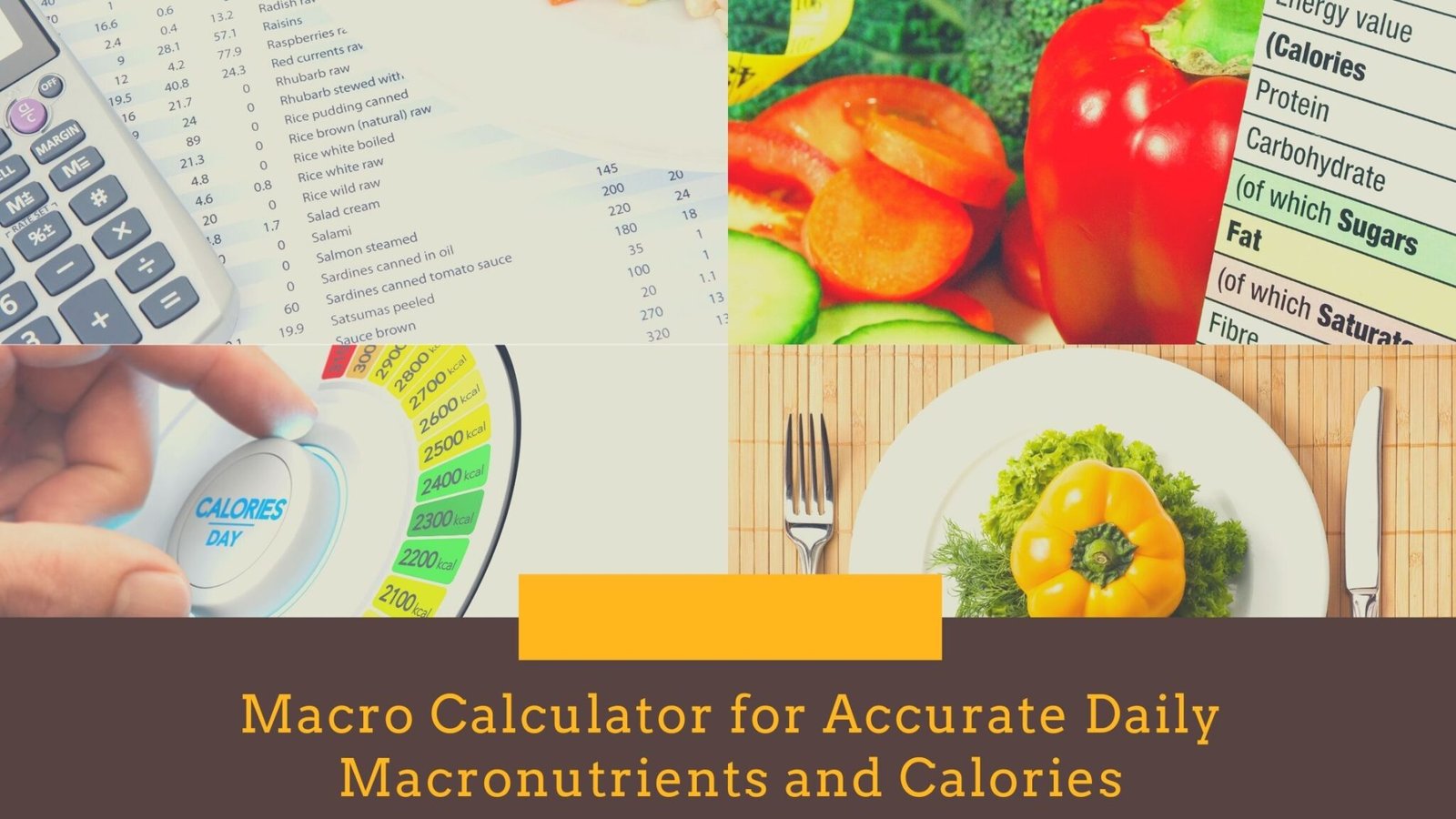 Macro Calculator for Accurate Daily Macronutrients and Calories ...